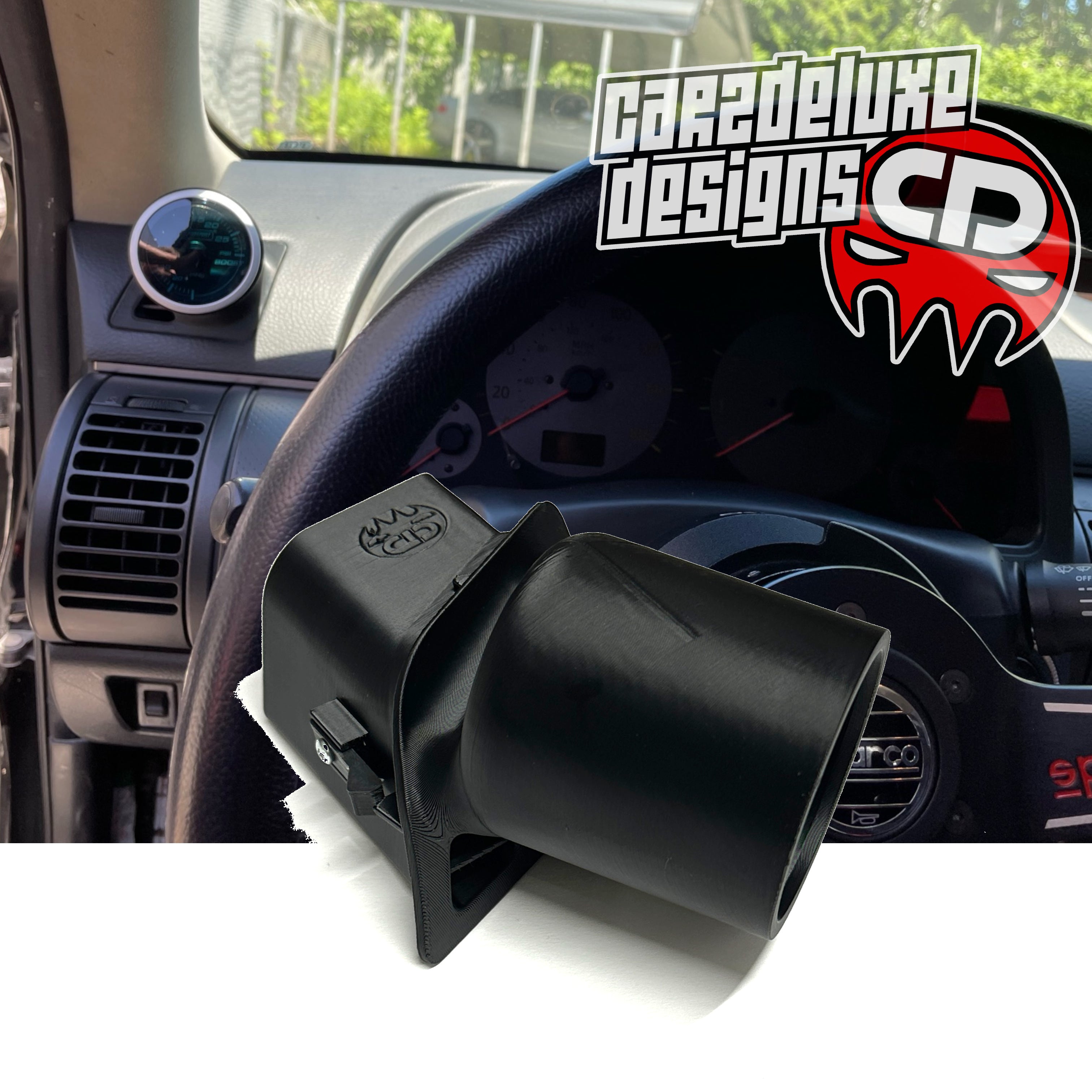 Single gauge pod mount for 2003-2005 G35 functional defrost vent (Pre ...