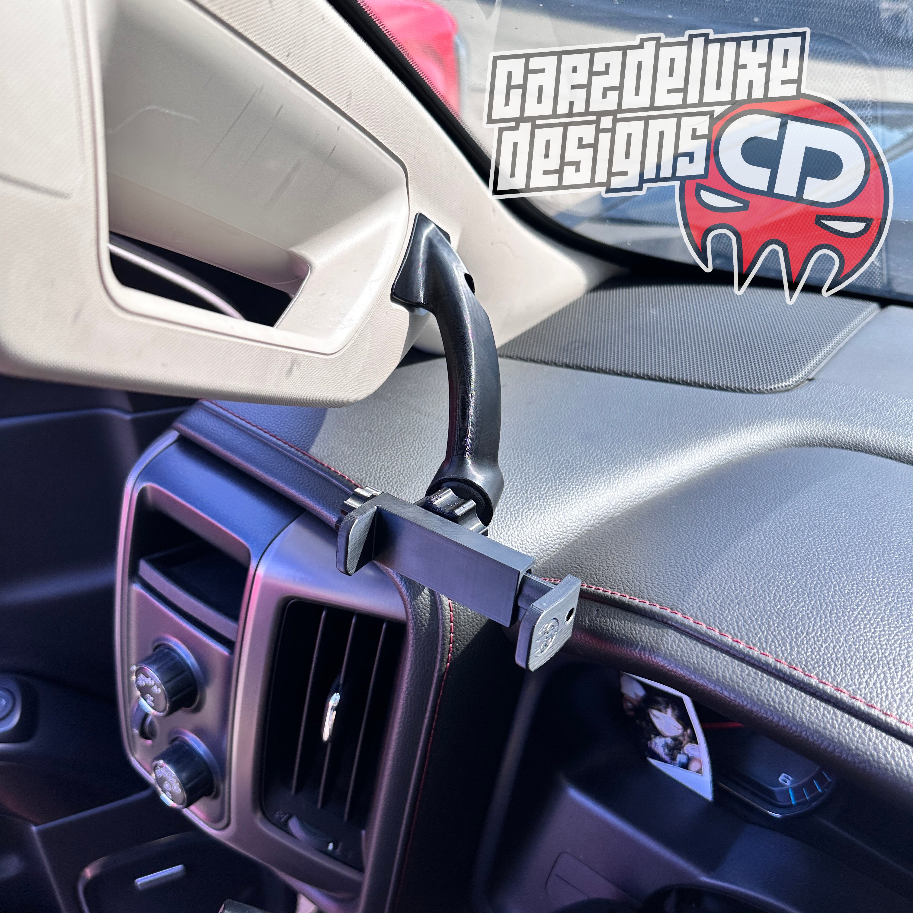 Custom A-pillar Phone Mount FITS 2014-2018 SILVERADO 1500 2500 – carzdeluxe