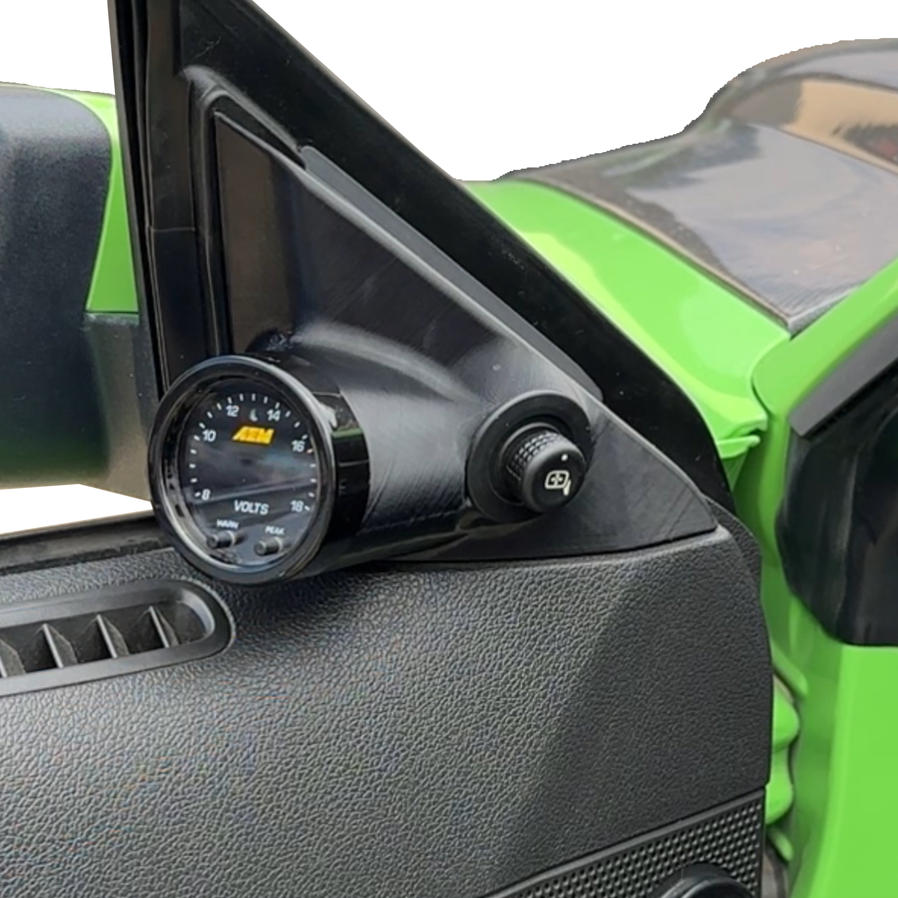 Single gauge pod mount for 2010-2014 Mustang mirror trim 52mm snap in ...