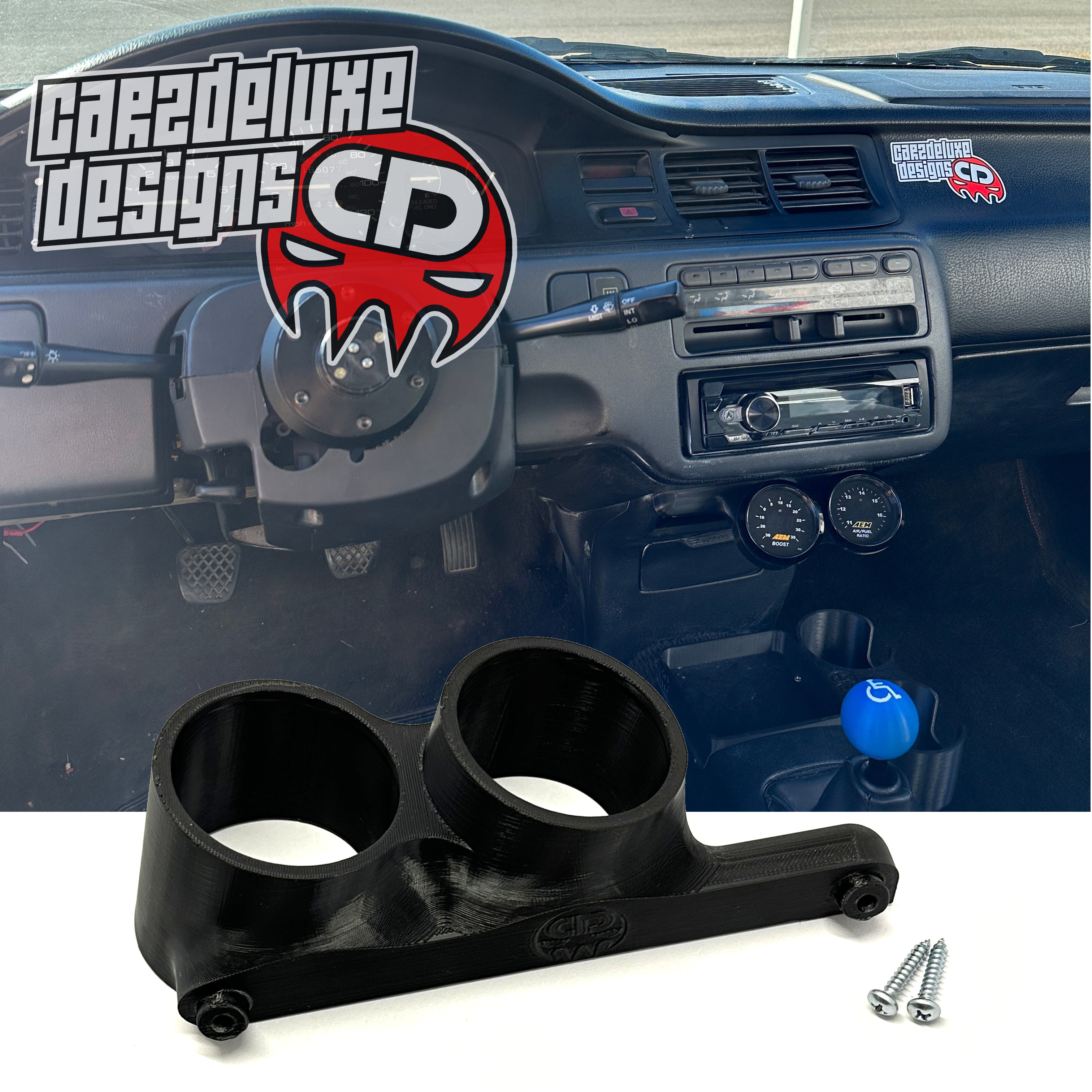 Dual gauge pod mount for 1992-1995 Civic EG lower factory bolt on ...