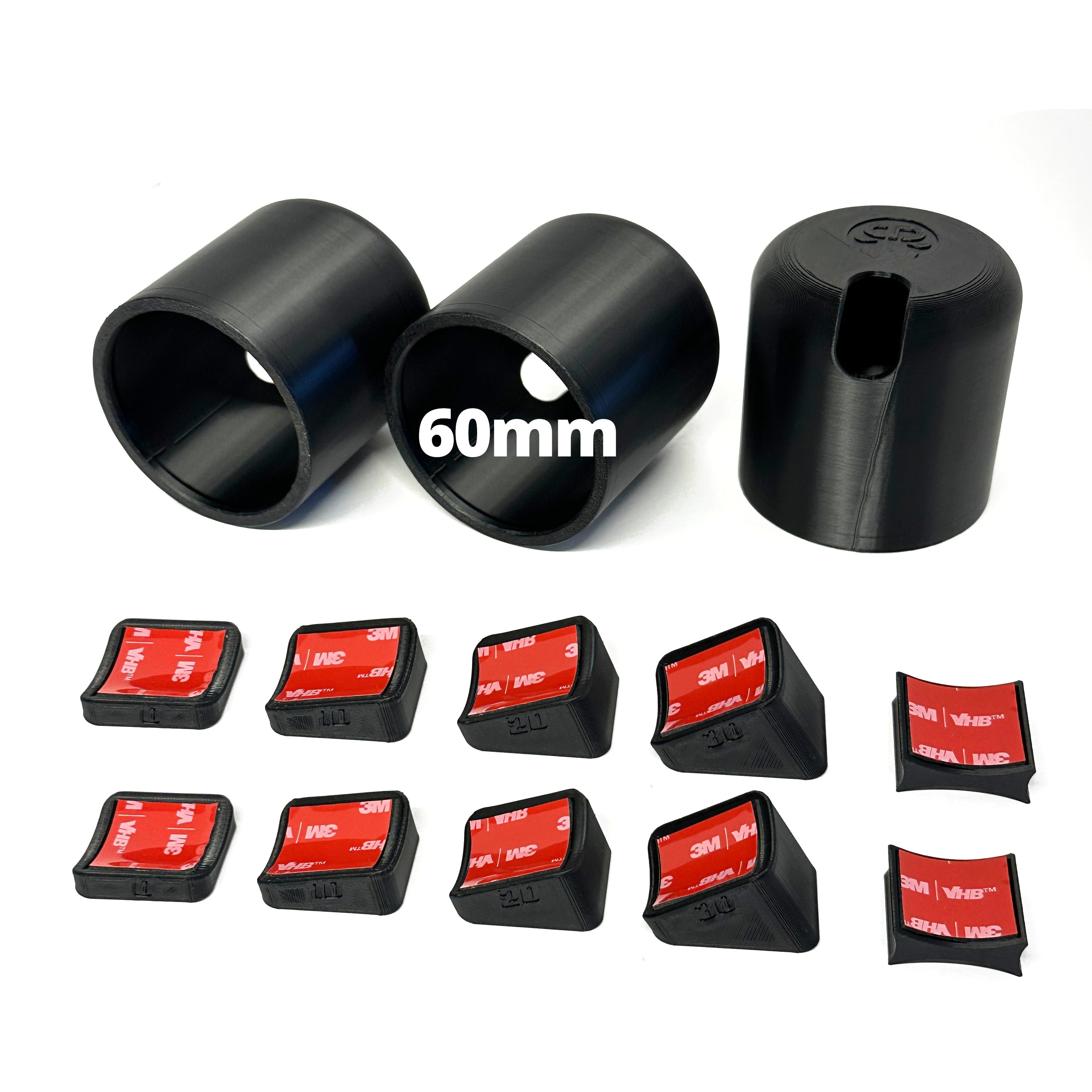 Triple gauge pod mount 60mm 4X viewing angles steering column dash clu ...