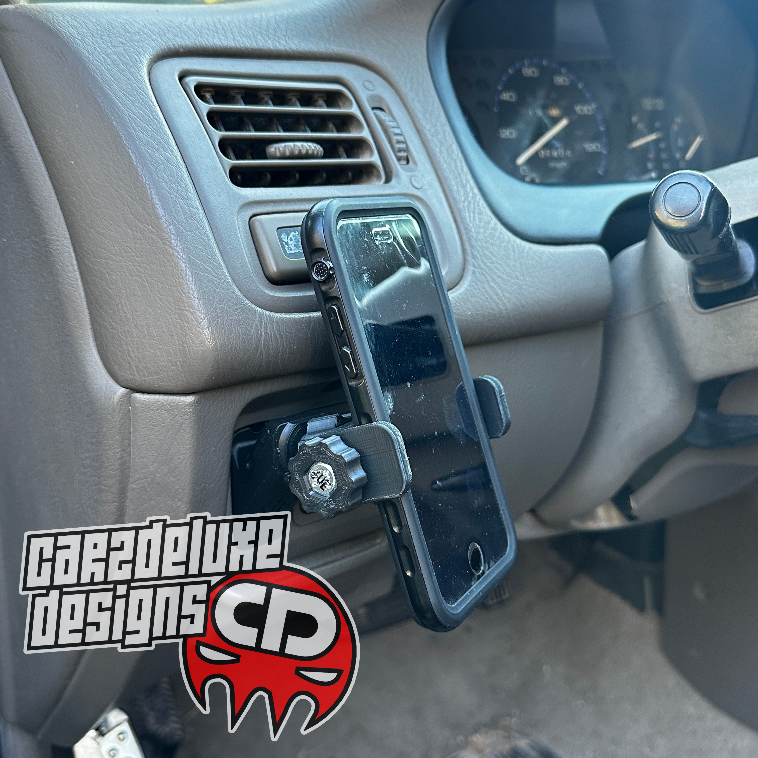 Custom phone mount for 1996-2000 Civic EK replaces lower factory blank ...