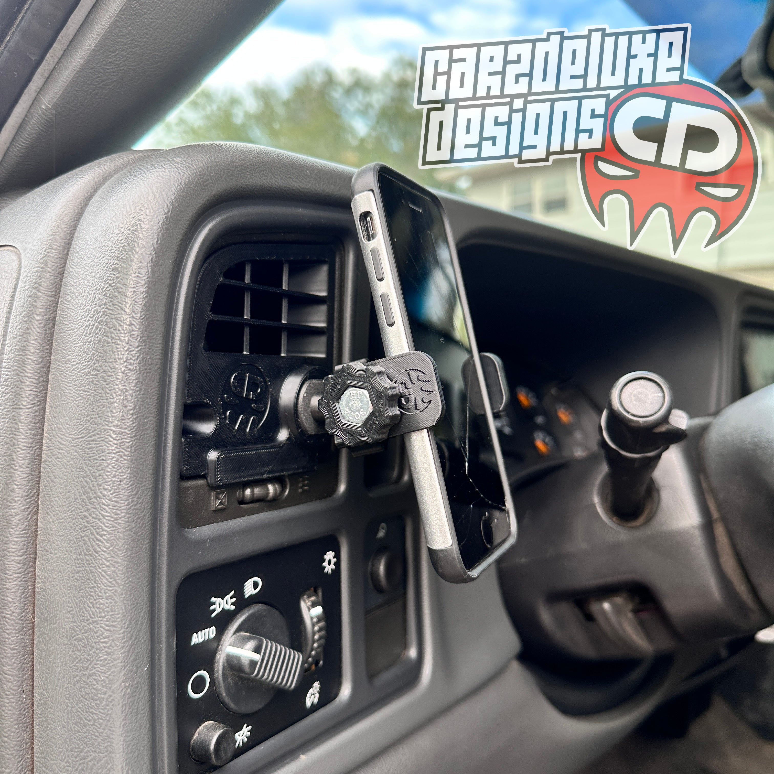 Custom phone mount for 1999-2006 Silverado Sierra Tahoe Yukon function ...