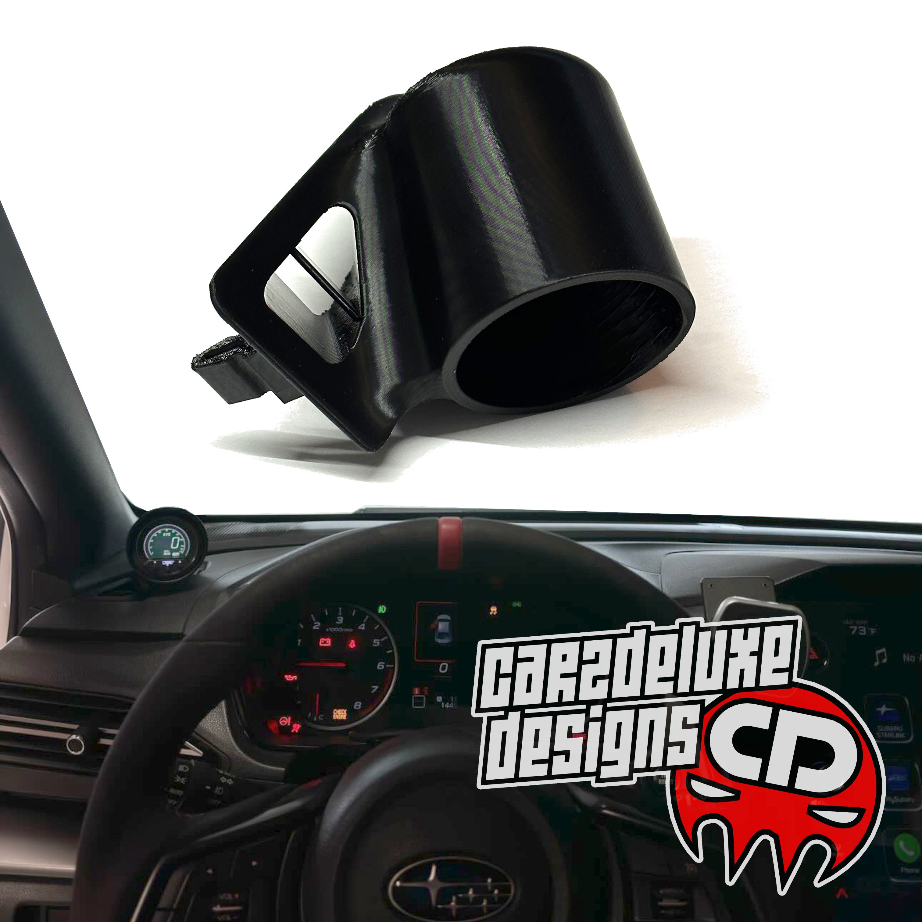 Single gauge pod mount for 2022-2025 Subaru WRX functional defrost ven ...