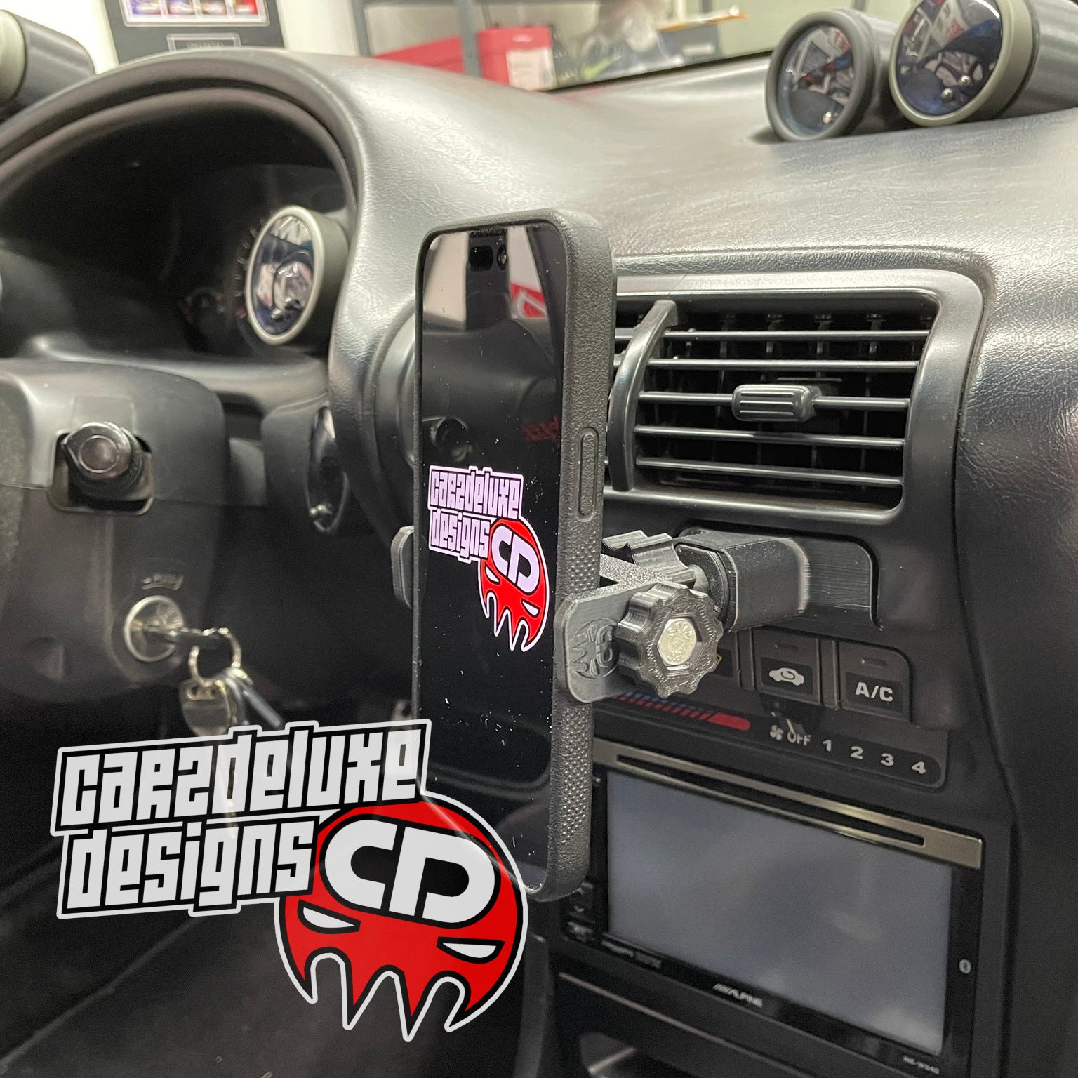 Custom phone mount for 1994-2001 Integra DC2 replaces factory defrost ...