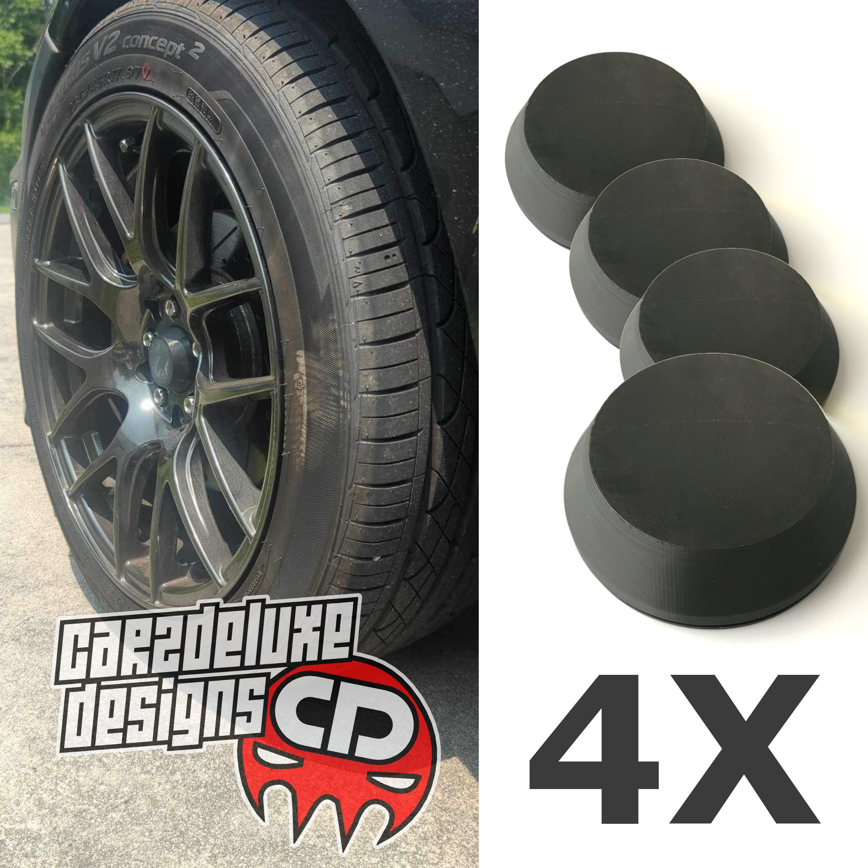4X Center hub caps 60mm FOR JNC, XXR, ESR, Wheels rims cap cover ...