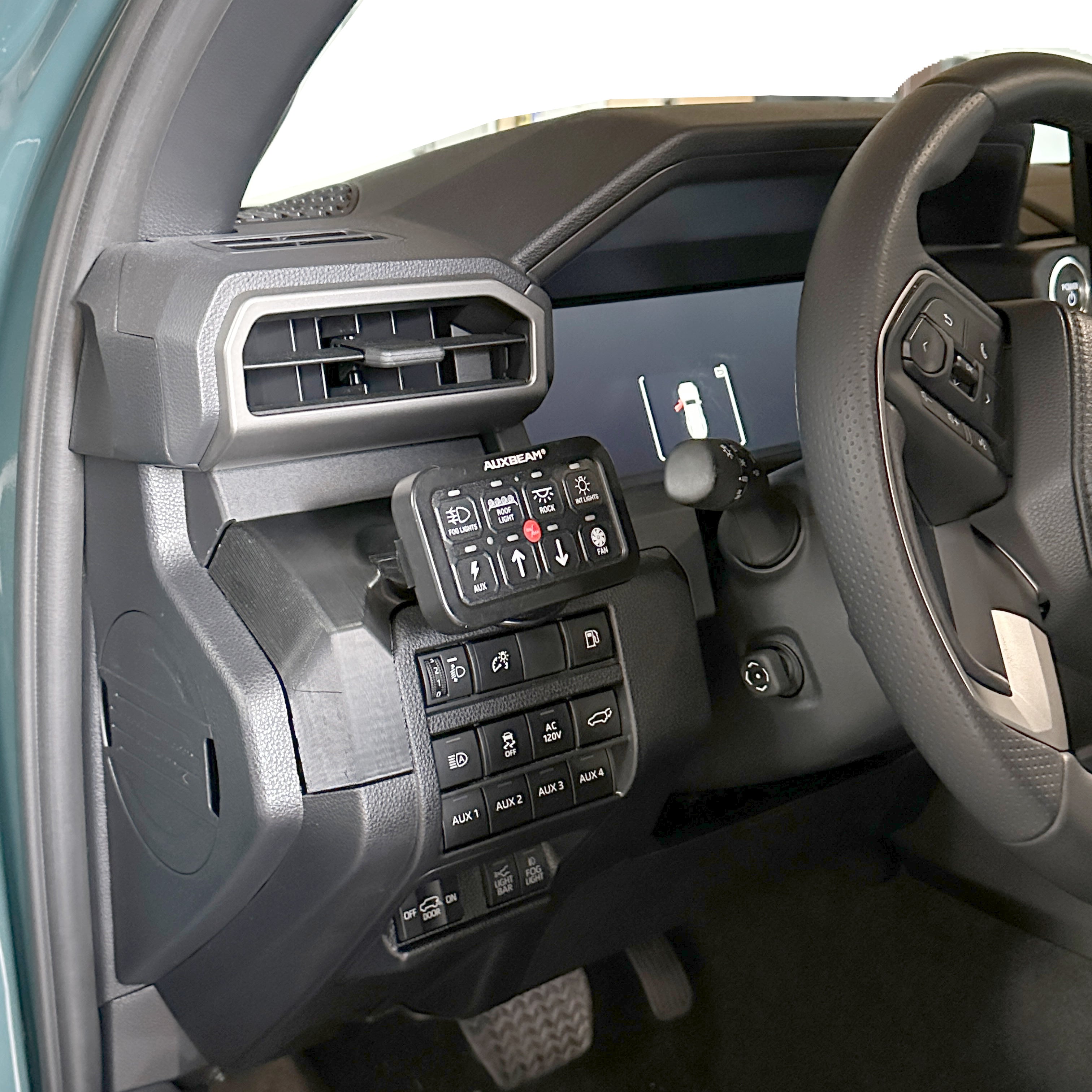 Custom Auxbeam mount for Toyota 4Runner 2025-2030 replaces blank panel ...